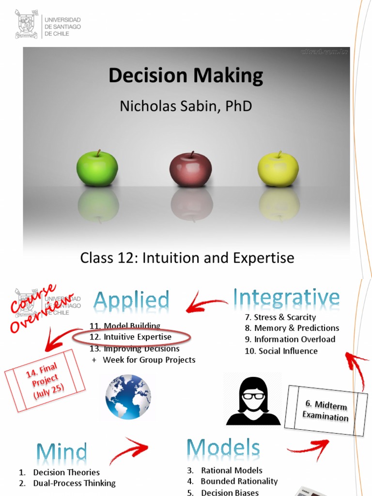 2023a 12 Decision Making Class Intuitive Expertise 522099 | PDF | Intuition | Feeling