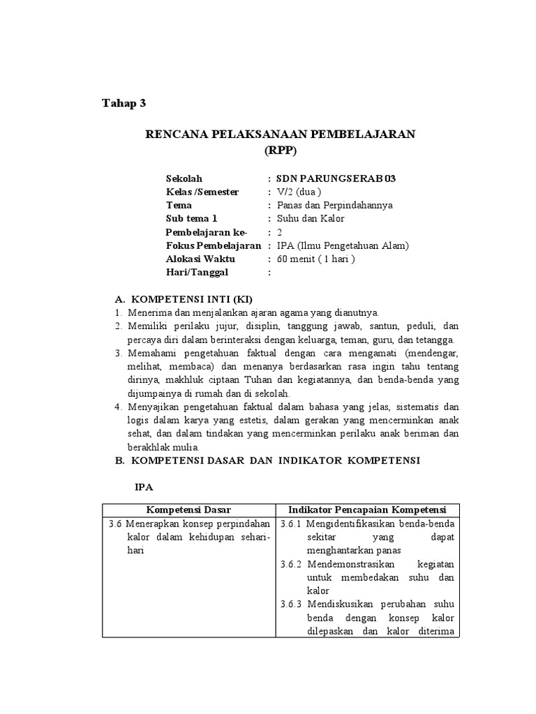 RPP Siklus III | PDF
