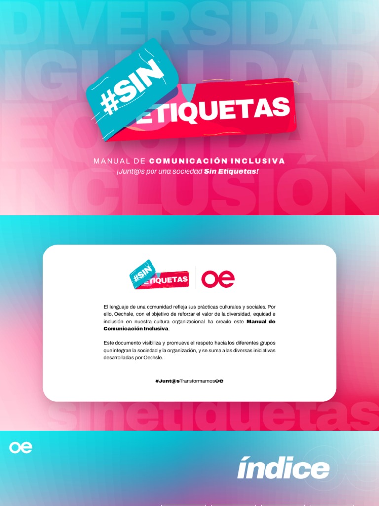 MANUAL DE LENGUAJE INCLUSIVO OECHSLE 2023-1-Compressed | PDF | Sexismo | Género