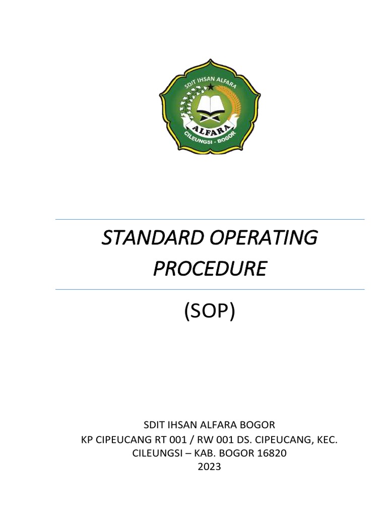 SOP SDIT Ihsan Afara 2023 2024 | PDF