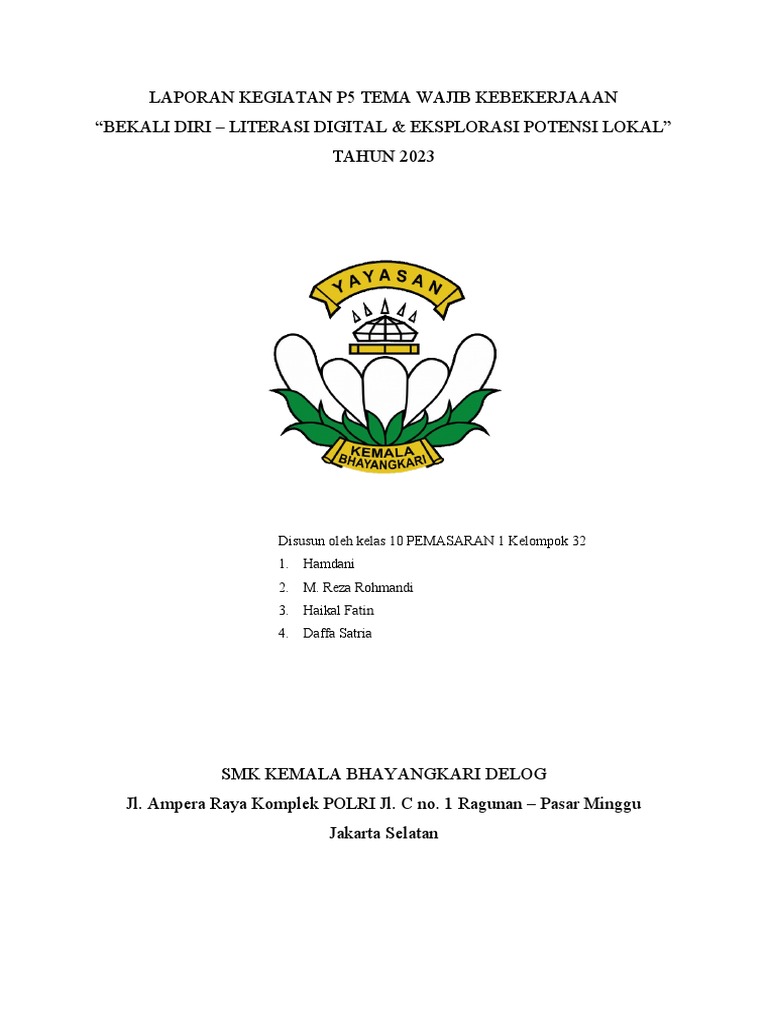 Laporan P5BK SMK Bhayangkari | PDF