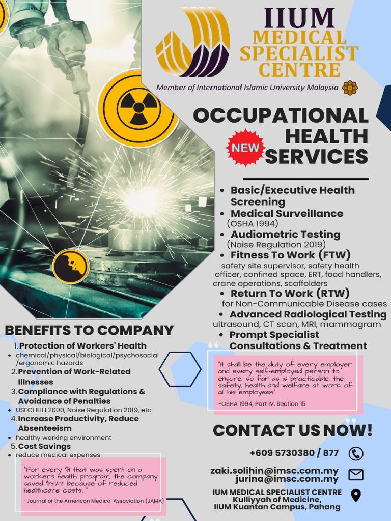 OH Service Flyer | PDF | Working Conditions | Health Care