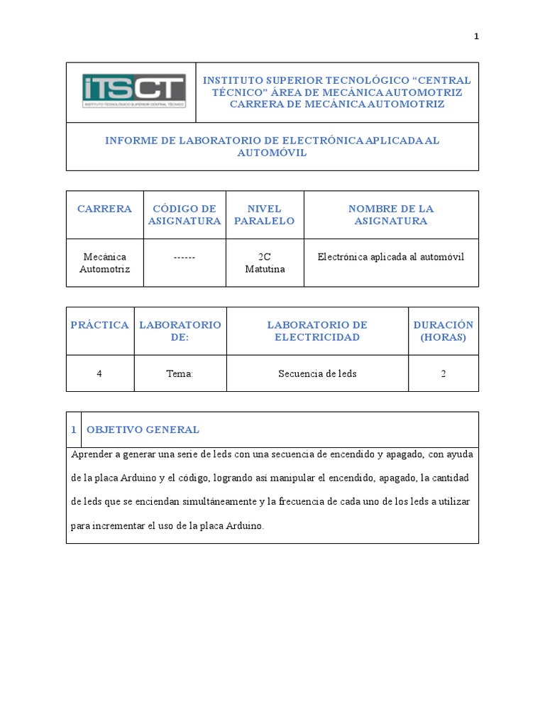 Secuencia de Leds | PDF | Arduino | Diodo emisor de luz