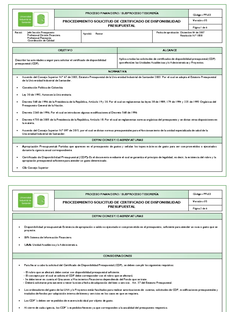 SCDP | PDF | Presupuesto