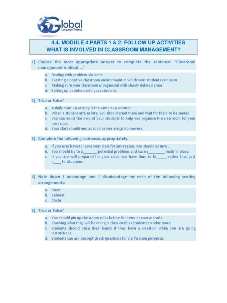 Self - Study Module 4 Parts 1 and 2.0 | PDF
