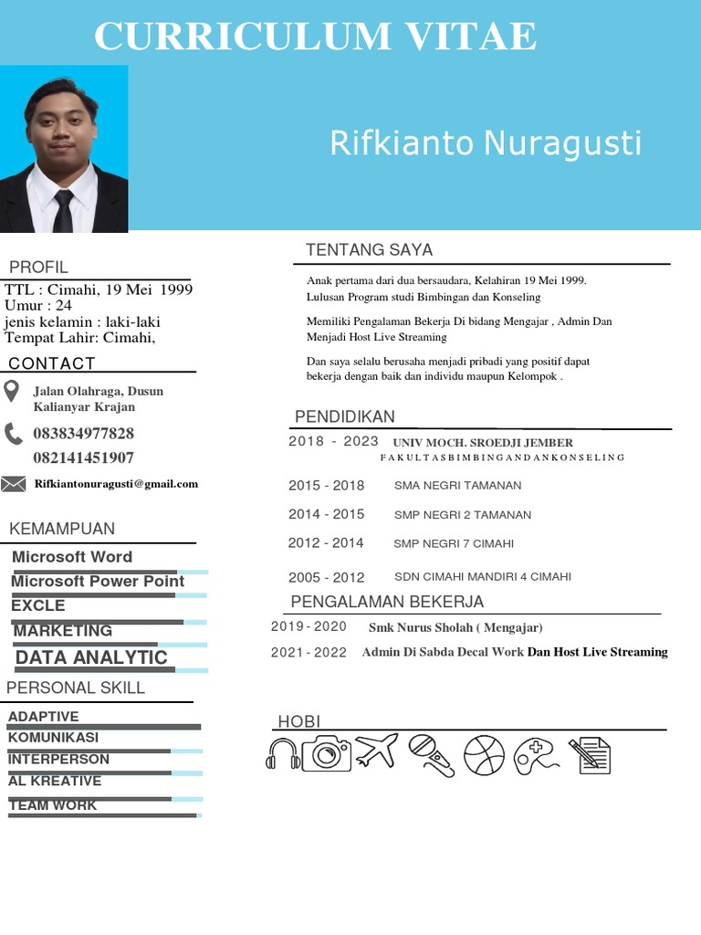 Curriculum Vittae Rifki | PDF
