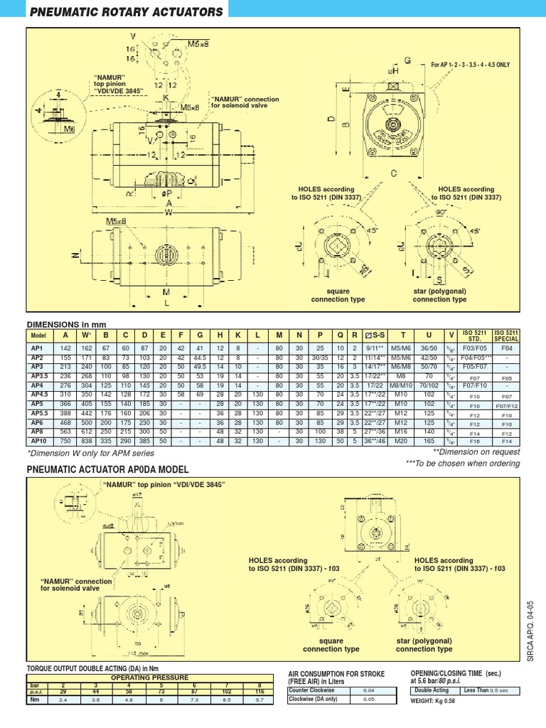 Automatic Valve AP Series Sirca Manual PDF | PDF | Actuator | Valve