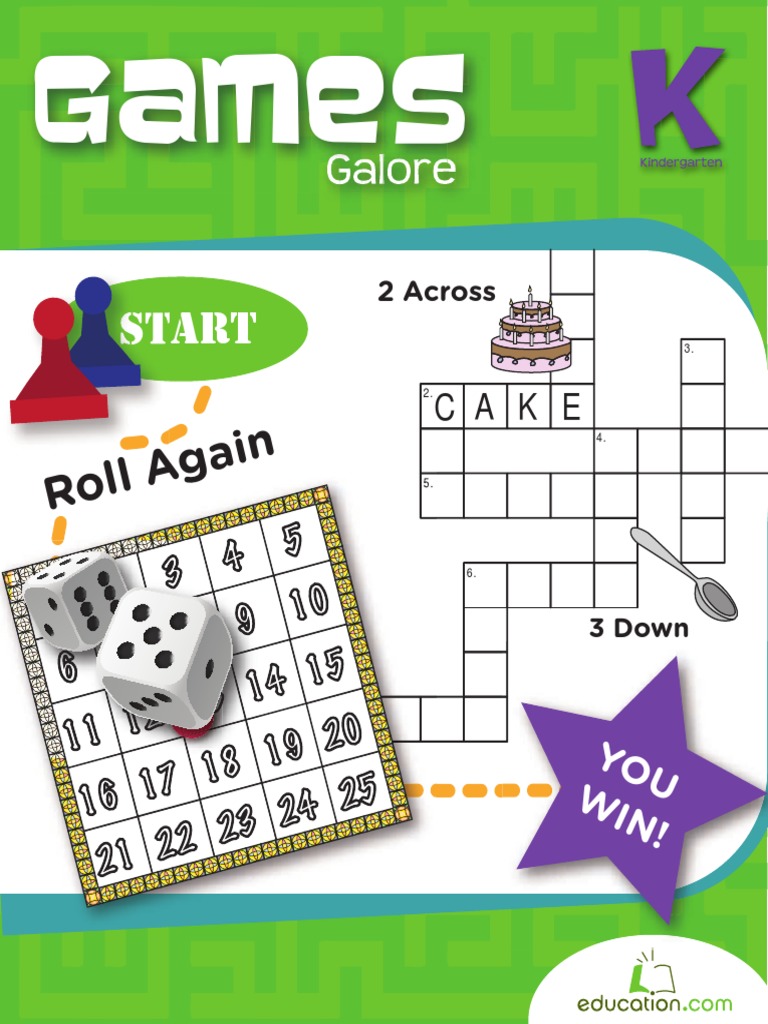Kindergarten - Games Galore Workbook | PDF