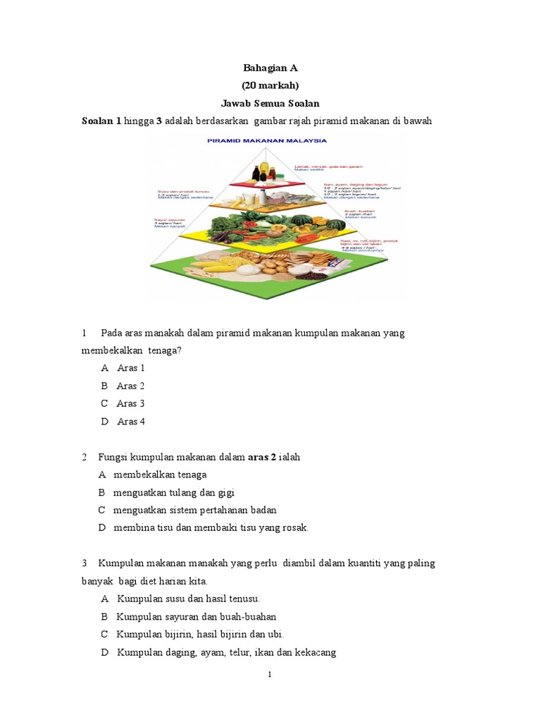 PEPERIKSAAN FORM 1 PJPK PK1 | PDF
