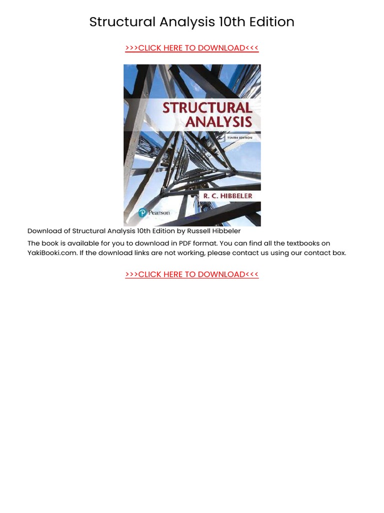 of Structural Analysis 10th Edition PDF | PDF