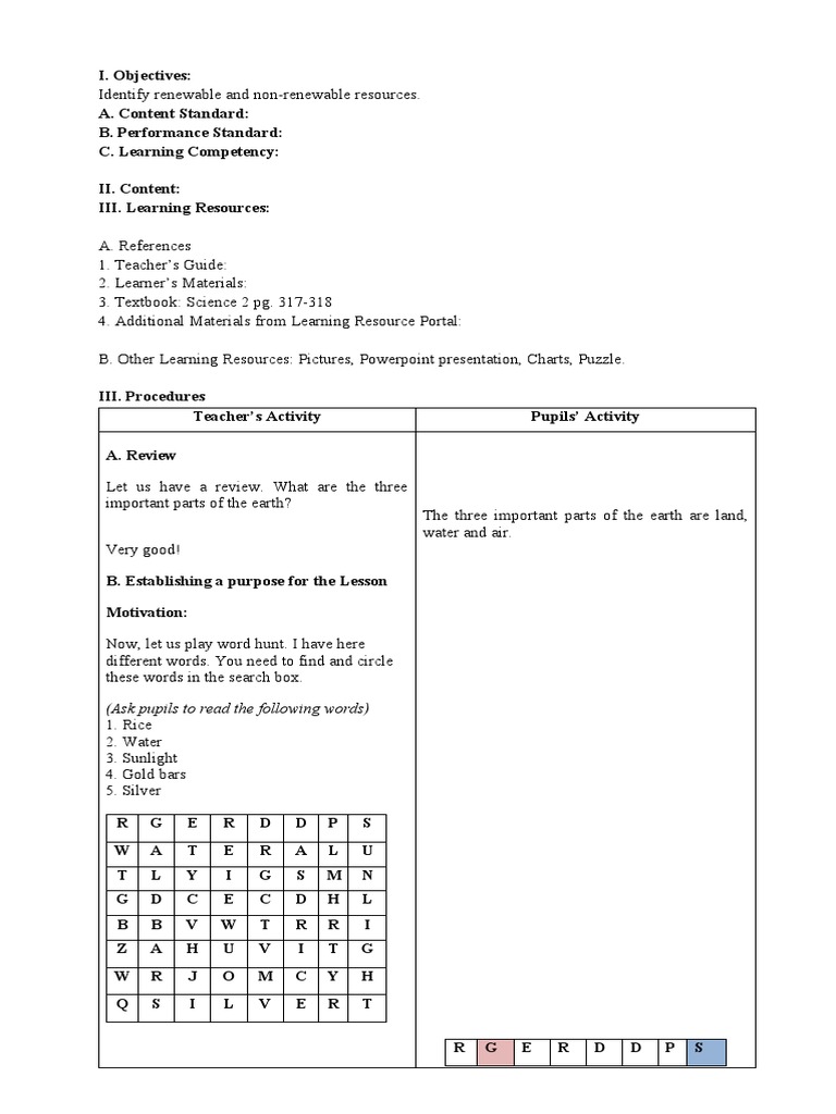 Renewable and Non-Renewable | PDF | Renewable Resources | Water