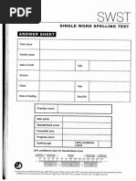 SWST Words | PDF
