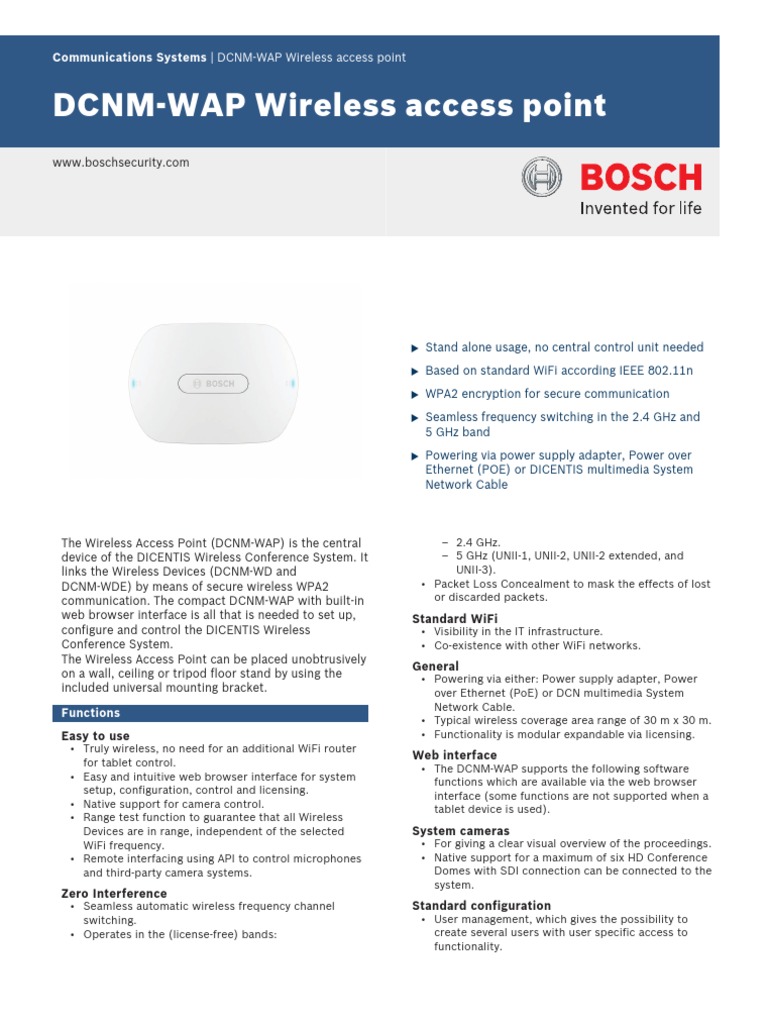 DCNM WAP DS Data Sheet enUS 18748334091 | Download Free PDF | Wi Fi | Computer Network