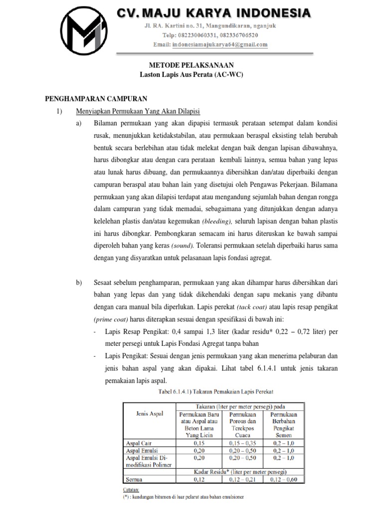 Metode Pelaksanaan Ac Wc L Pdf