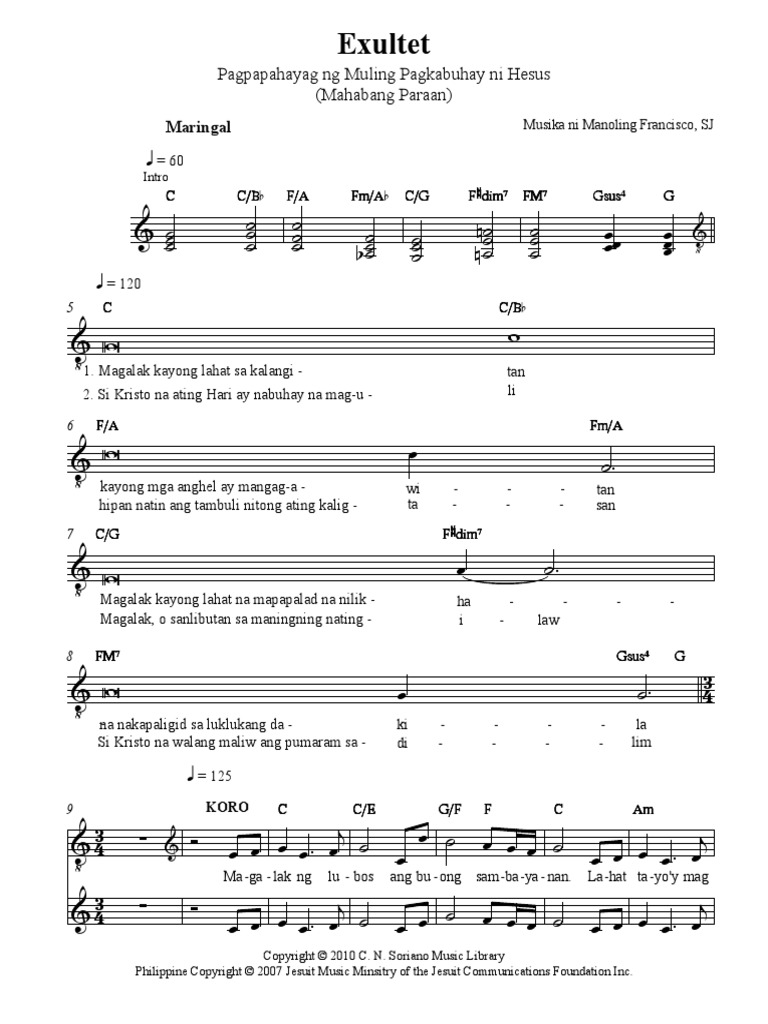Fr. Manoling Francisco, SJ-EXULTET-SheetsDaily | PDF