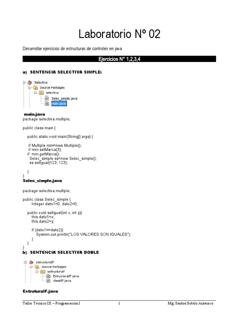 Laboratorio #05 | PDF | Java (lenguaje de programación) | Ingeniería Informática