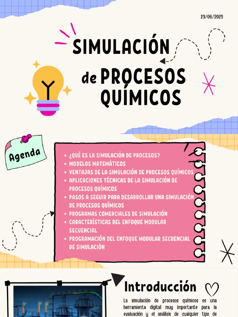simulacion de procesos quimicos | PDF