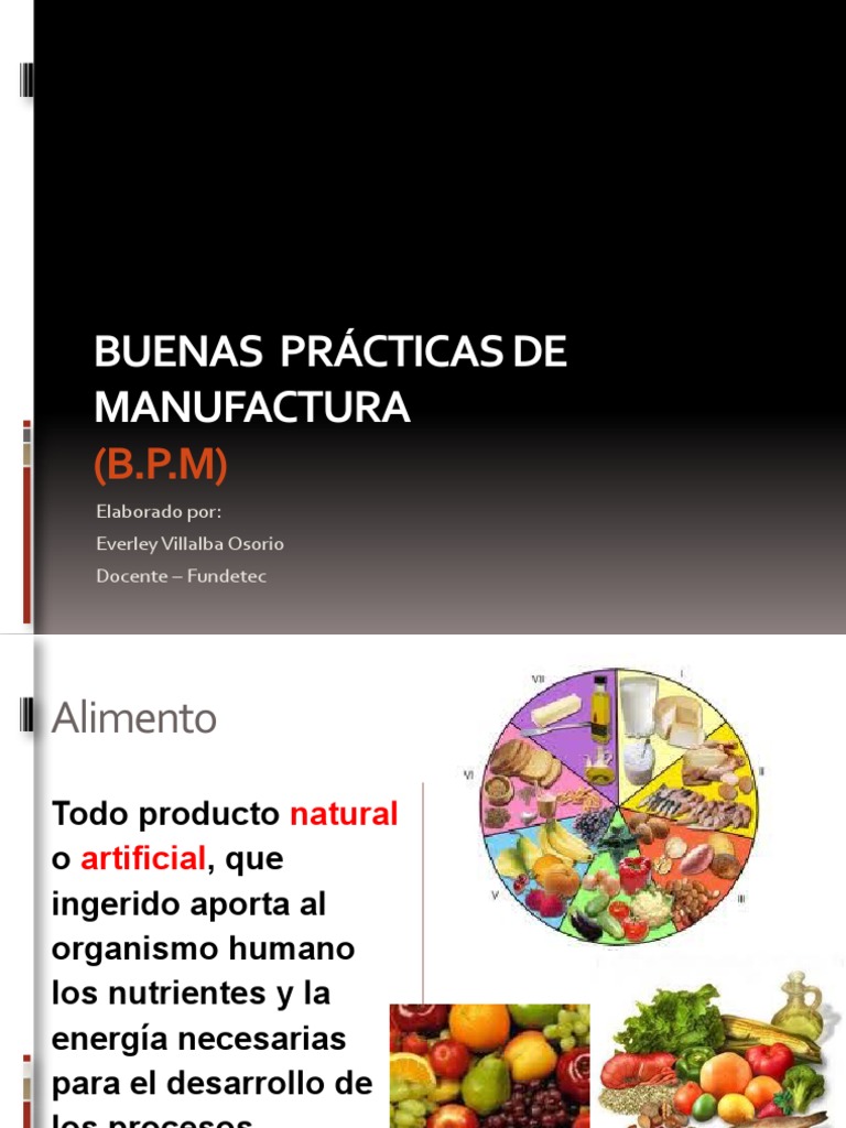 Buenas Prácticas de Manufactura | PDF | Alimentos