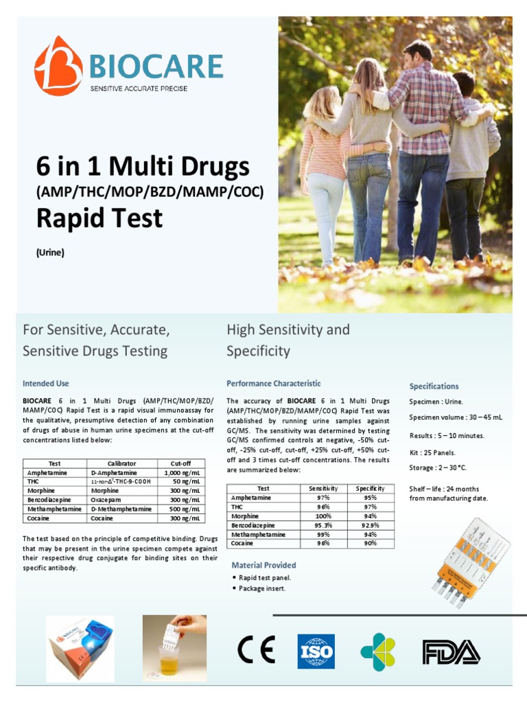 Brosur Produk Biocare 6in1 Multi Drugs (Amp - THC - Mop - Bzo - Mamp ...