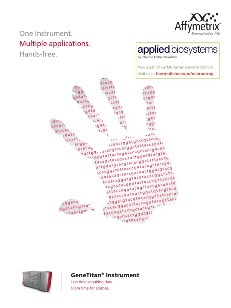Affymetrix Gene Titan Brochure | PDF | Affymetrix | Genome Wide Association Study
