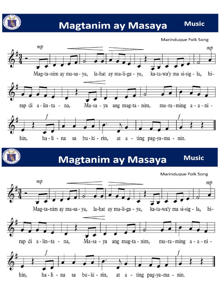 MAGTANIM AY MASAYA | PDF