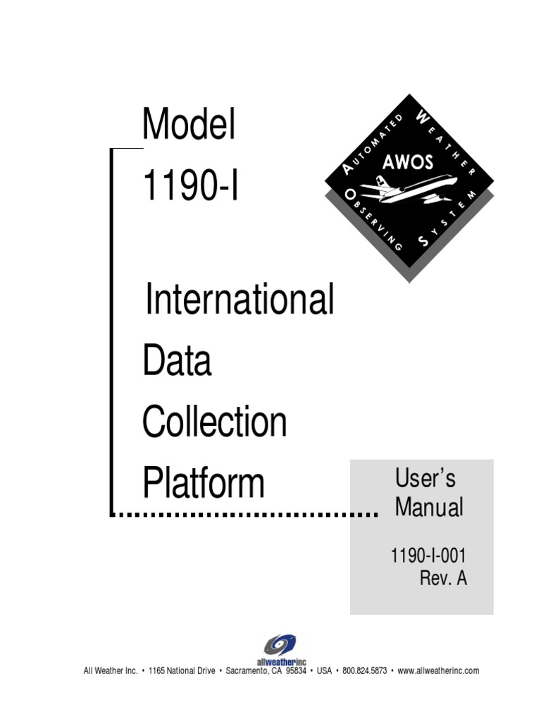 1190 I Data Collection Platform | PDF | Analog To Digital Converter ...