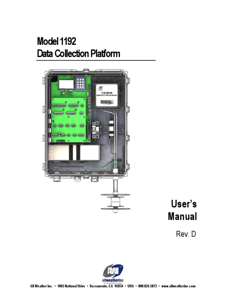 1192-Data Collection Platform | PDF | Electrical Connector | Battery ...