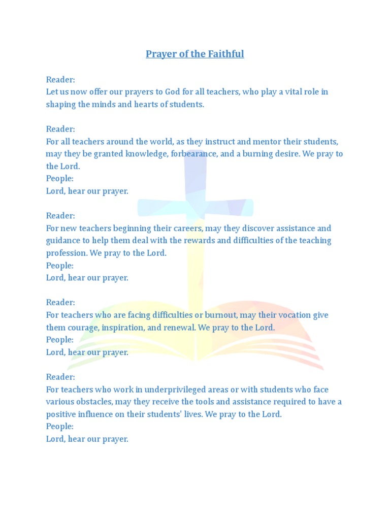 Prayer of The Faithful | PDF