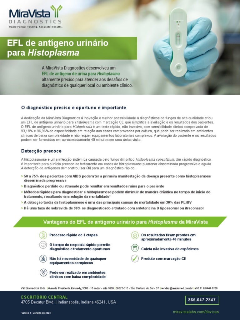 MVista Histoplasma Urine Antigen LFA Overview - Por BR | PDF ...