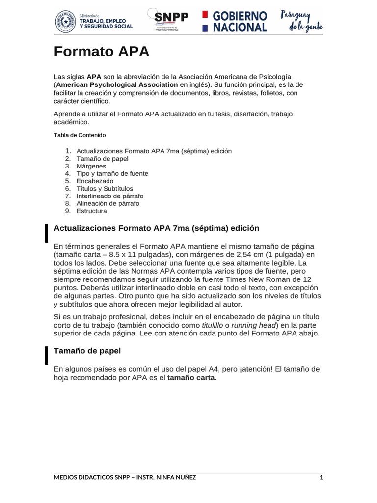 Formato APA | PDF | Estilo apa | Bibliografía