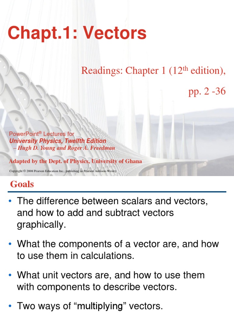Lecture 01 - Vectors | PDF | Euclidean Vector | Mechanics
