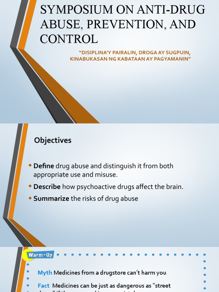 Symposium On Anti-Drug Abuse, Prevention, and Control | PDF