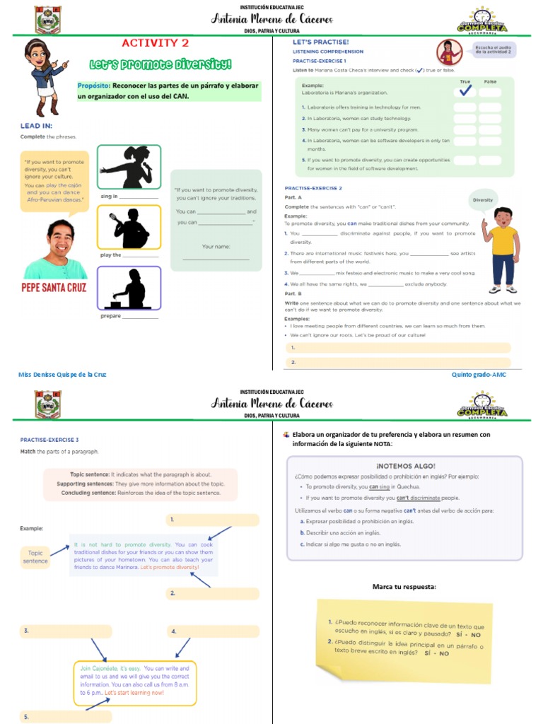 Let's Promote Diversity!-Act.2 | PDF