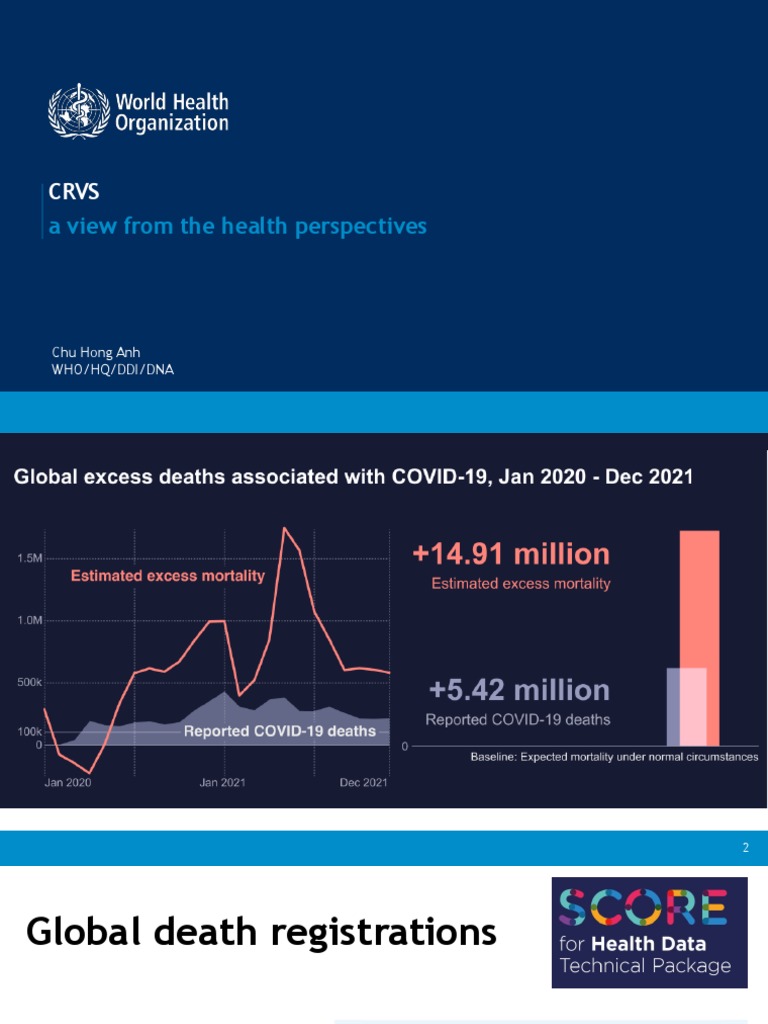 Enhancing CRVS for Health Insights | PDF | World Health Organization ...