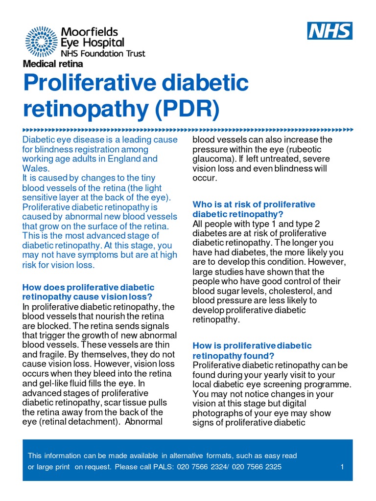 Proliferative Diabetic Retinopathy (PDR) | PDF | Retina | Clinical Medicine