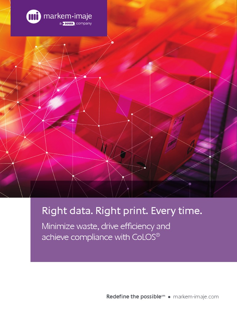 Colos v6 1 Broch Read HQ c1 Markem Imaje | PDF | Printer (Computing) | Interface (Computing)