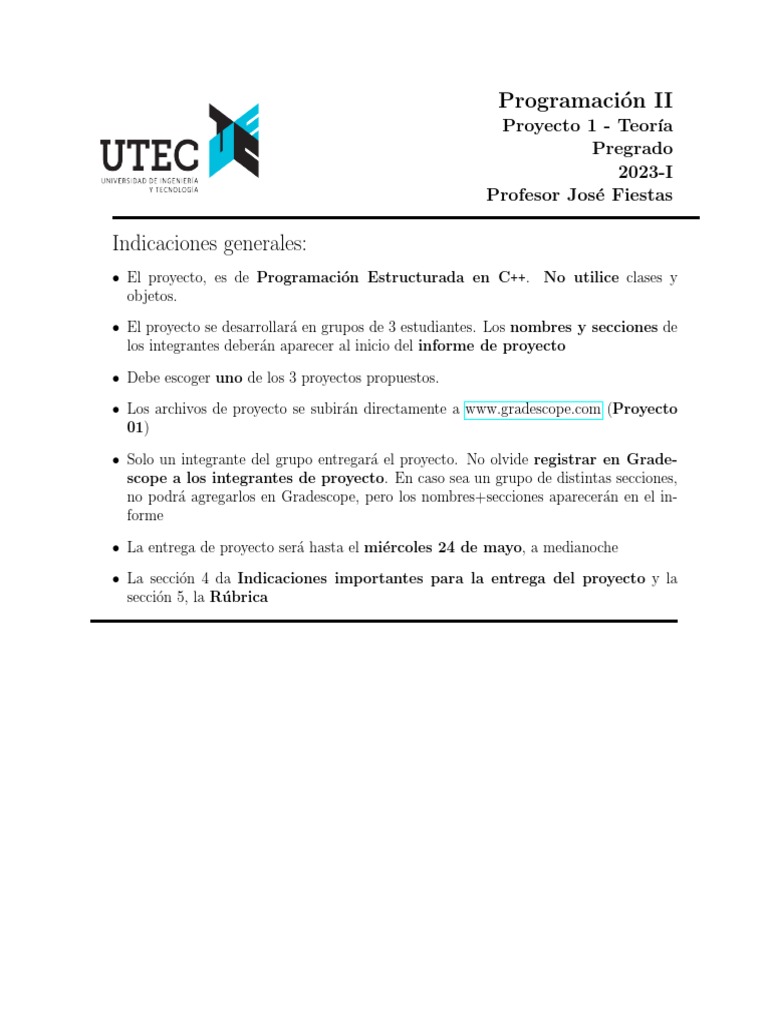 Proyecto01 Teoria 2023 I 1 - 1165260377 | PDF | Depredación | Algoritmos