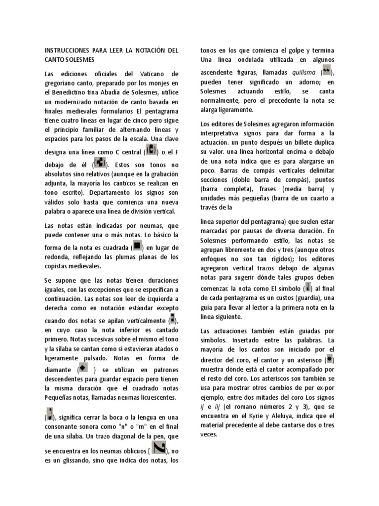 Actividad neumas | PDF | Notación musical | Las artes escénicas