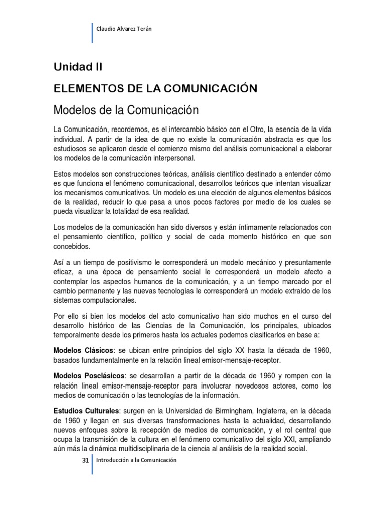 Modelos de Comunicacion 2022 | PDF | Comunicación | Estudios culturales
