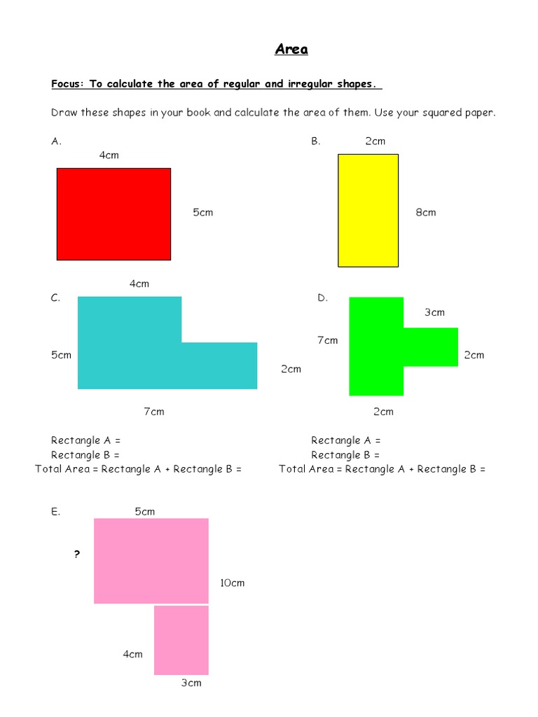 Area Compound Shapes | PDF