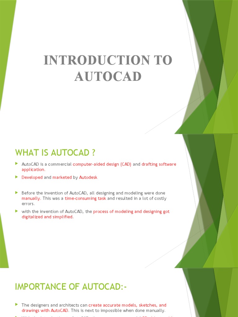 Intro To Autocad | PDF | Auto Cad | Circle