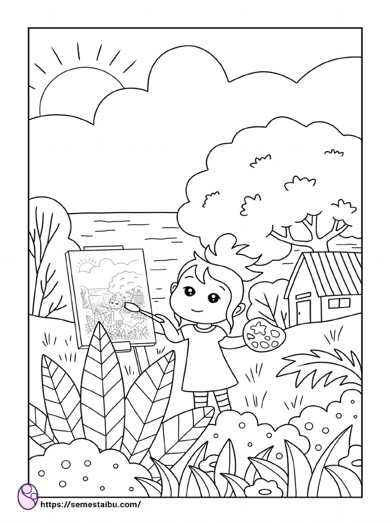 Mewarnai anak - melukis | PDF