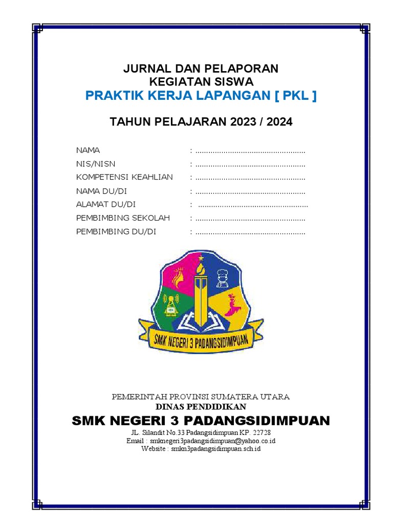 Buku Jurnal PKL 2023 | PDF