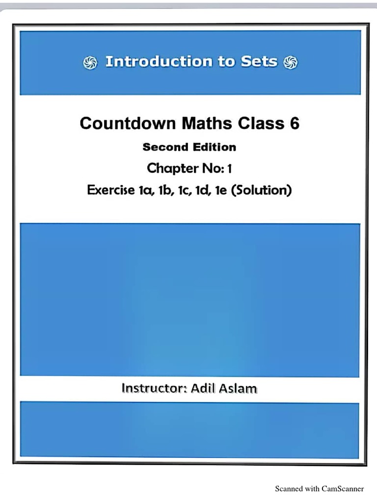 Countdown Class 6 Maths Solutions PDF | PDF