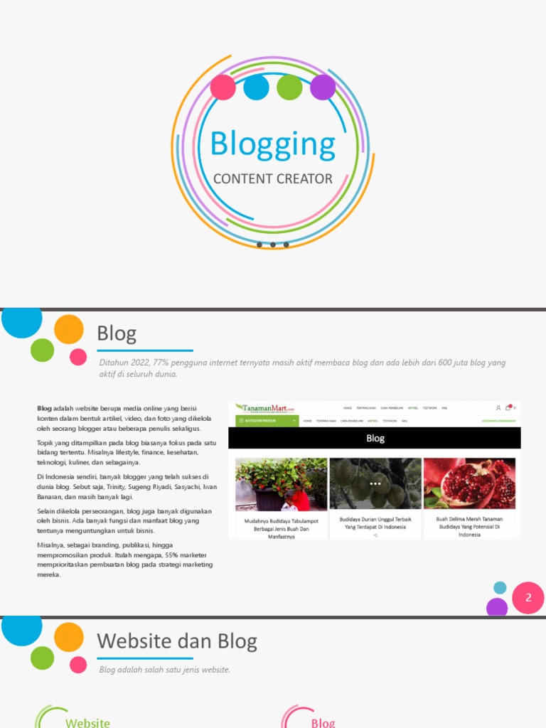 Materi Artikel Dan Blogging | PDF