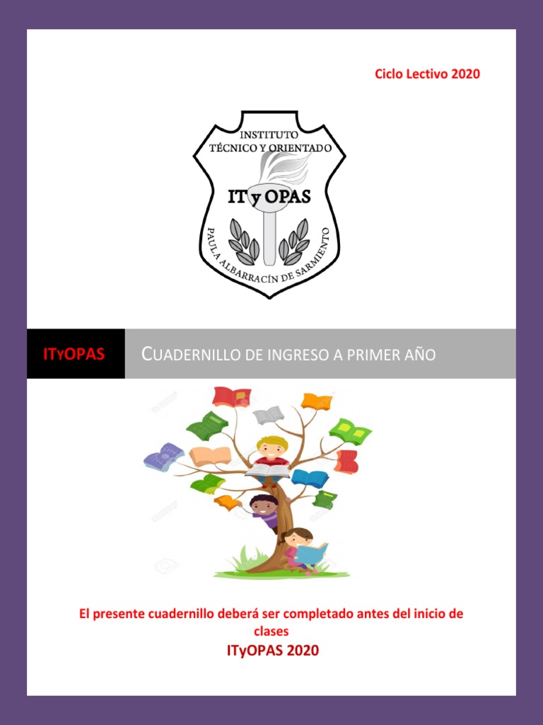 Cuadernillo Lengua 1 | PDF | División (Matemáticas)