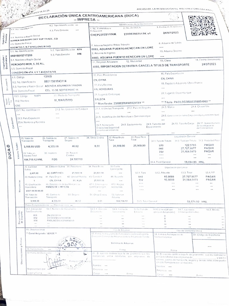 Adobe Scan 24 Jul. 2023 | Descargar gratis PDF | Transporte de mercancías | Gestión de la cadena ...
