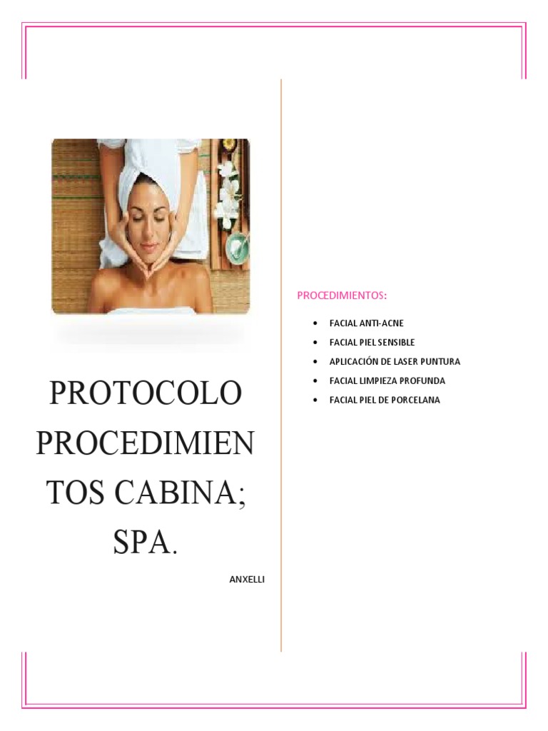 Protocolos Cabina | PDF | Masaje | Medicina