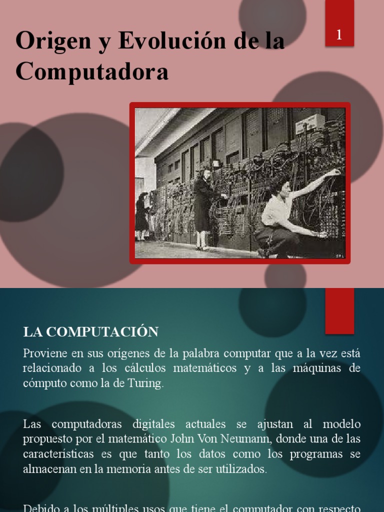 3 Origen y Evolución Del Computador | PDF | Ordenador portátil ...