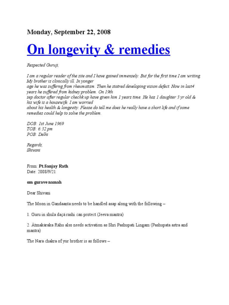 Sanjay Rath Analysis PDF Free | PDF | Planets In Astrology ...